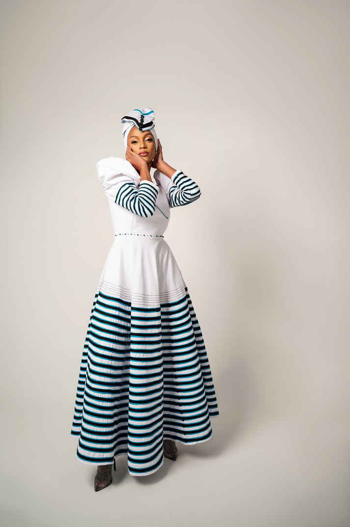 Nobuhle Mbaco Dress With Doek – KHOSI NKOSI