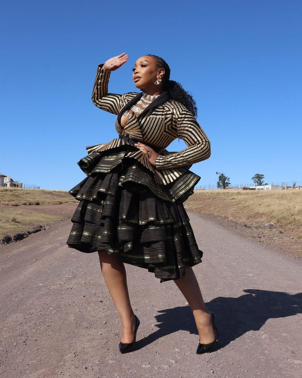 Thembisa Mbaco Jacket Dress – KHOSI NKOSI
