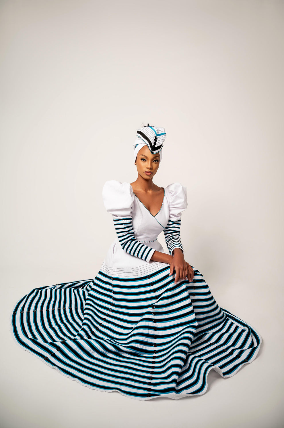 Nobuhle Mbaco Dress With Doek – KHOSI NKOSI